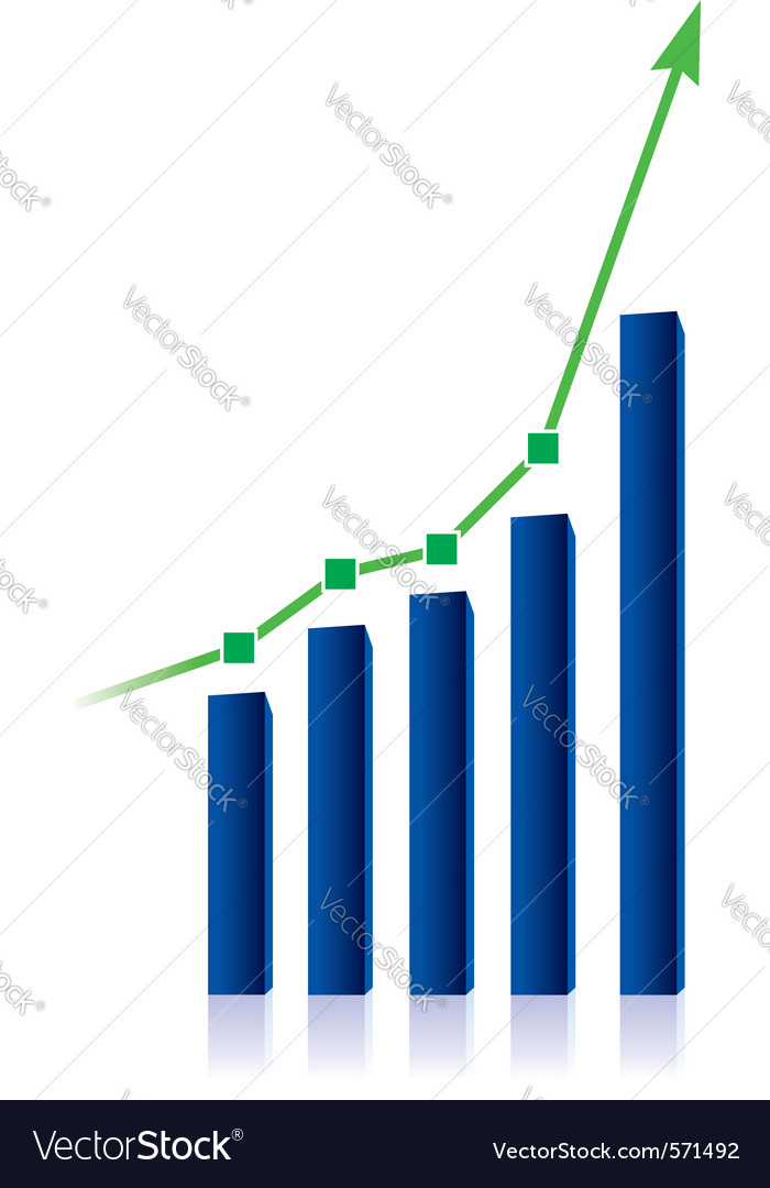 Business graph Royalty Free Vector Image - VectorStock