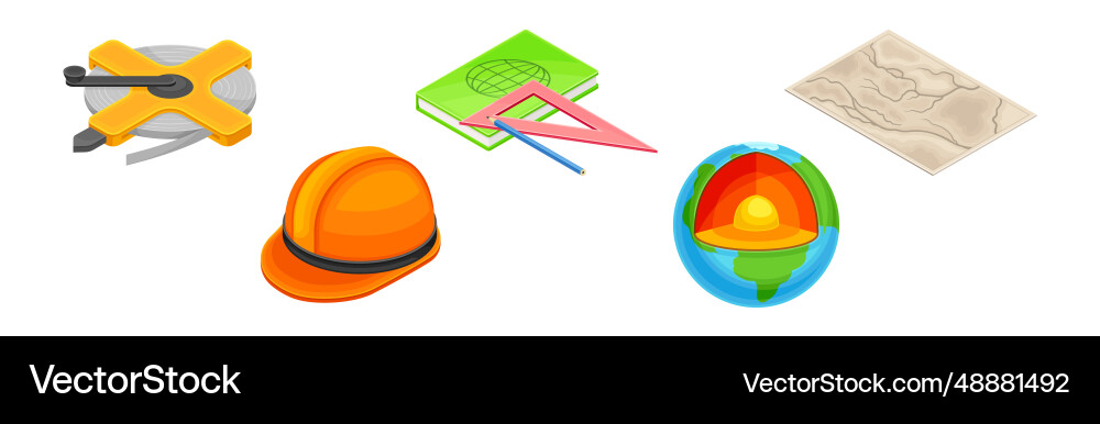 Geology and earth exploration scientific Vector Image