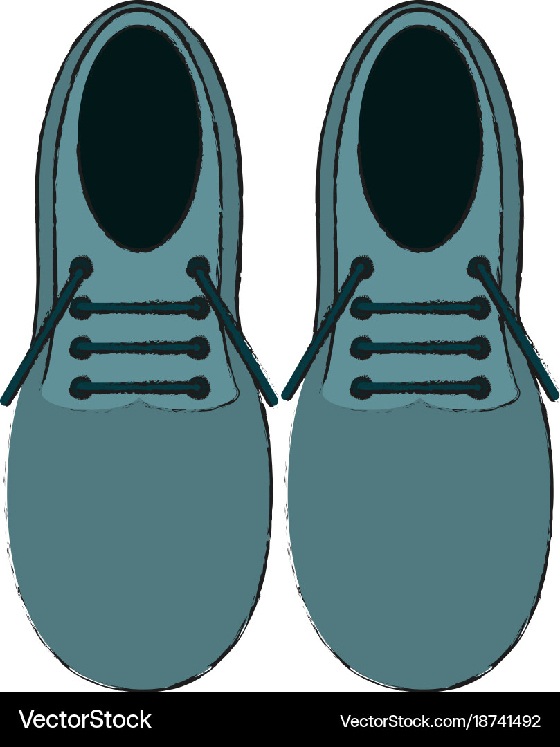 Pair of elegant shoes Royalty Free Vector Image