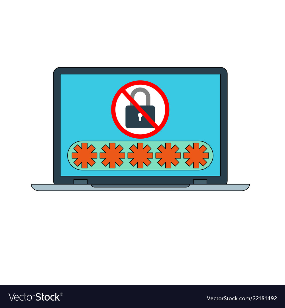 Password Security Icon Royalty Free Vector Image