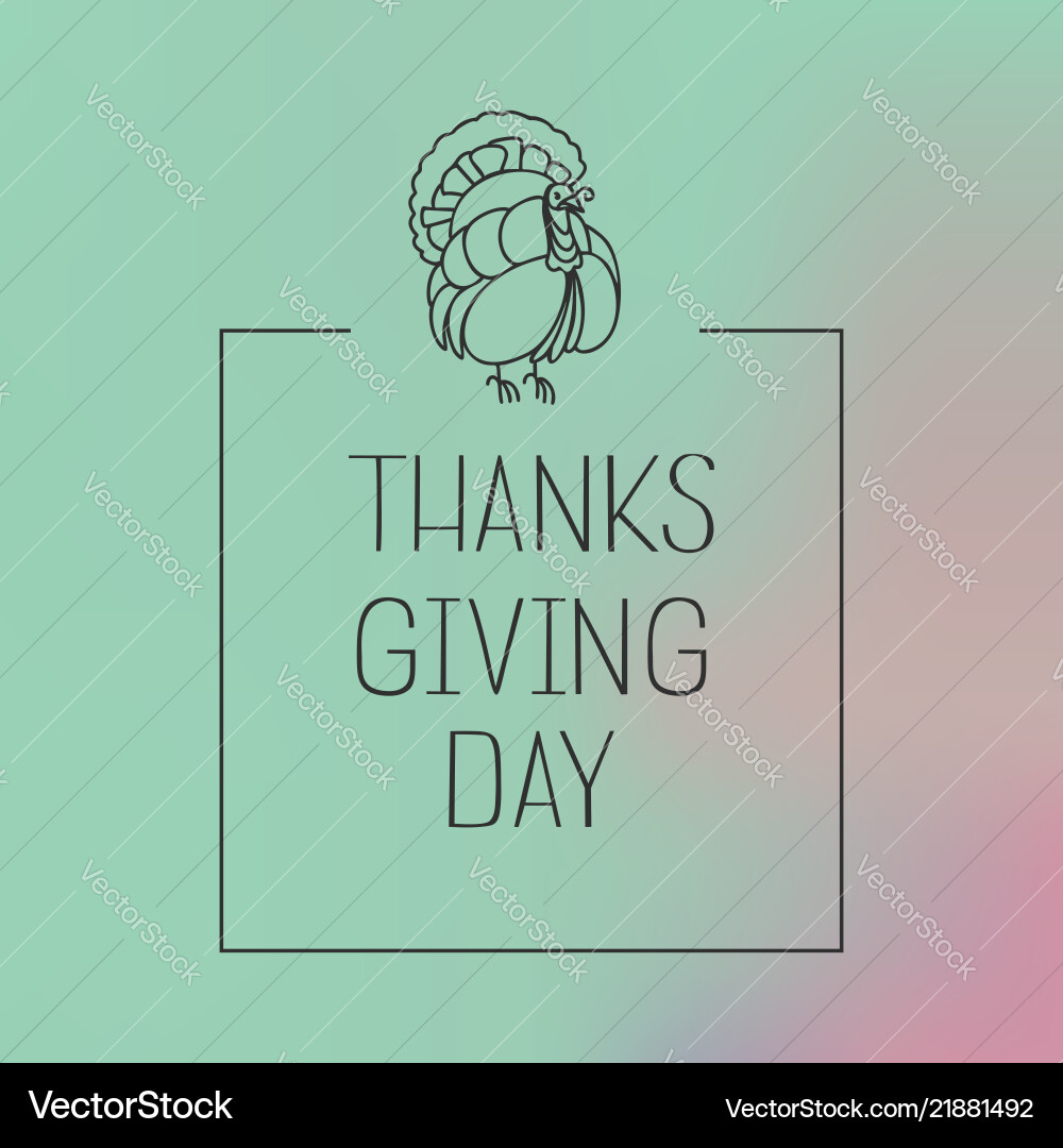 Thanksgiving day concept background simple style Vector Image