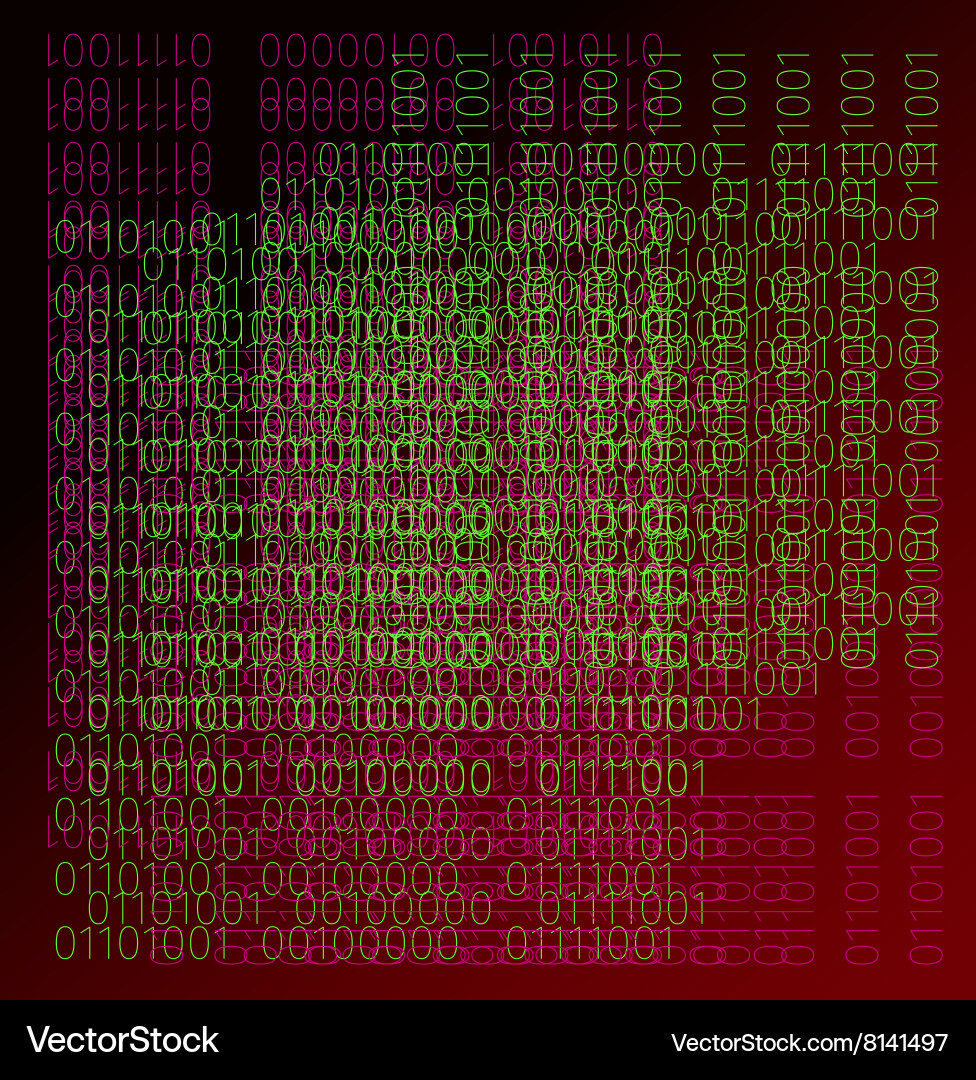 Binary code background Royalty Free Vector Image