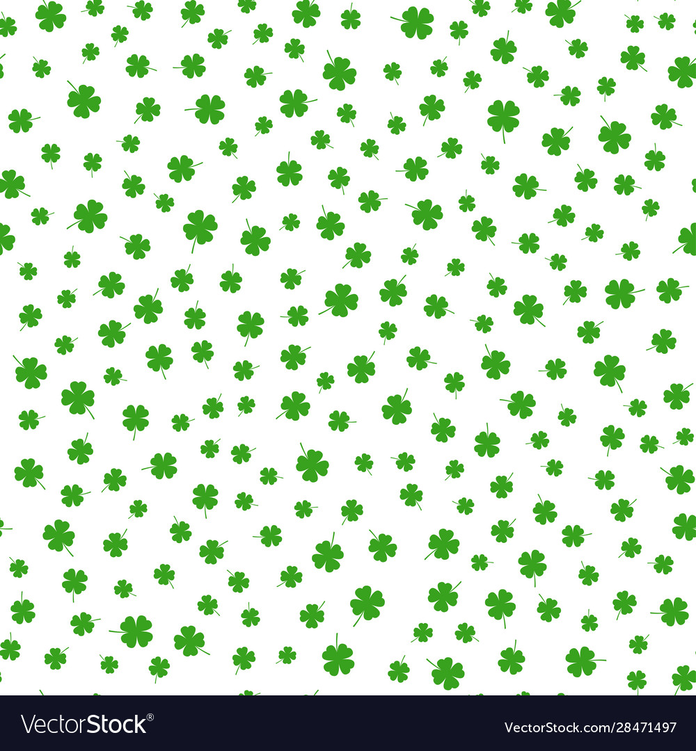 Clover seamless pattern Royalty Free Vector Image