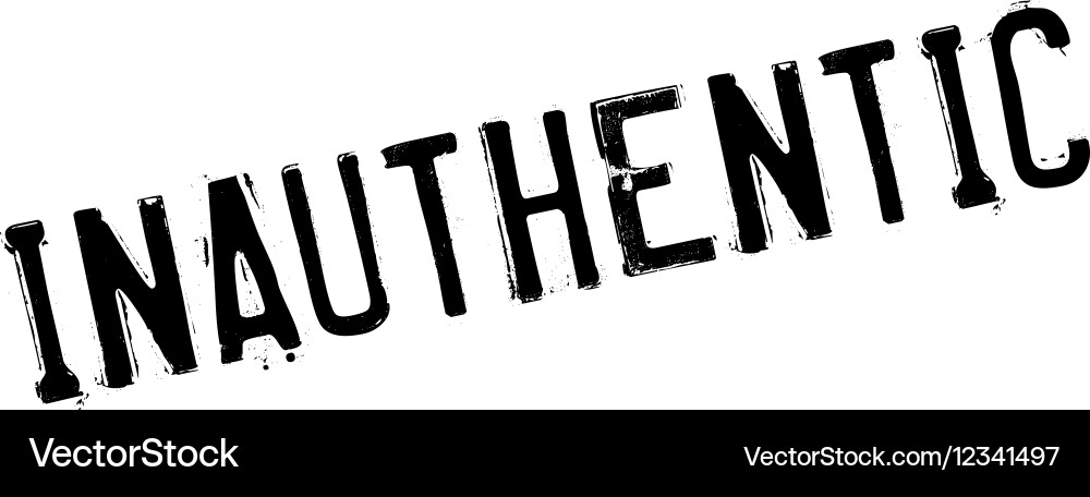 Inauthentic rubber stamp Royalty Free Vector Image
