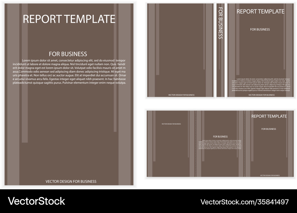 Modern business cover template bac Royalty Free Vector Image