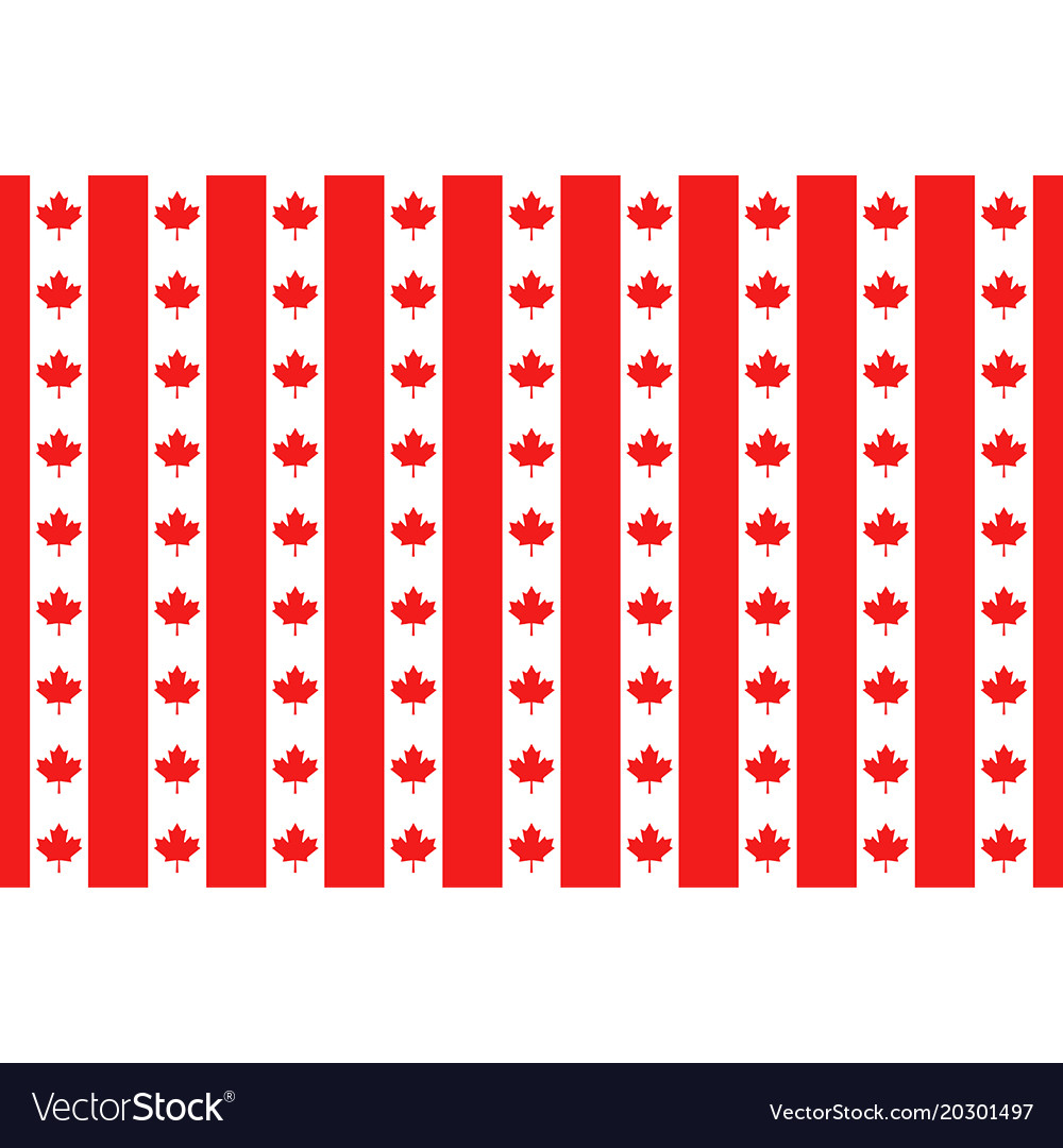Red maple canada seamless pattern Royalty Free Vector Image