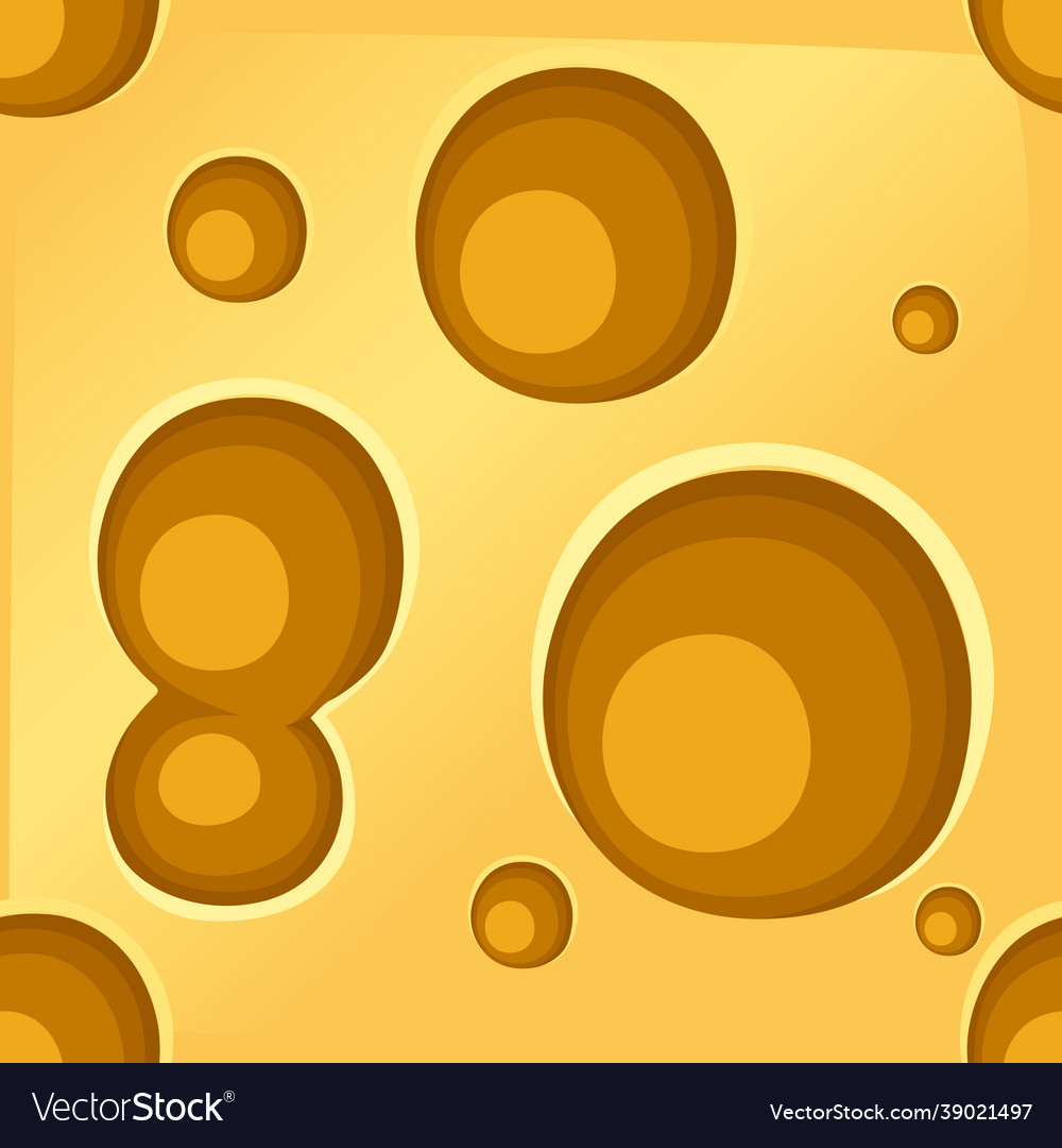 Seamless pattern cheese texture Royalty Free Vector Image