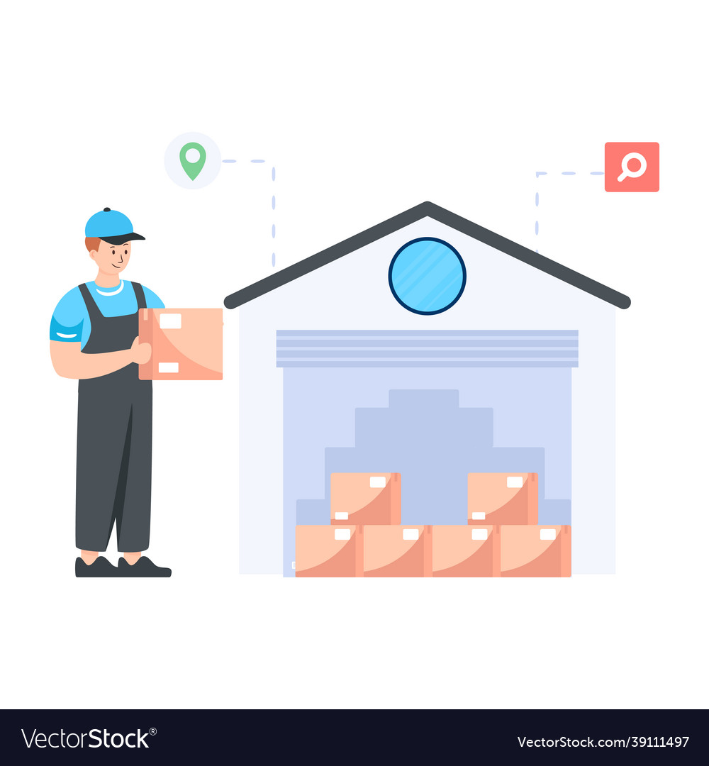 Warehouse Royalty Free Vector Image - VectorStock