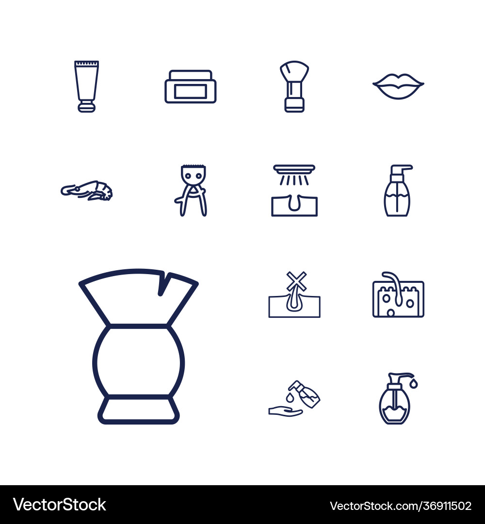 13 skin icons Royalty Free Vector Image - VectorStock