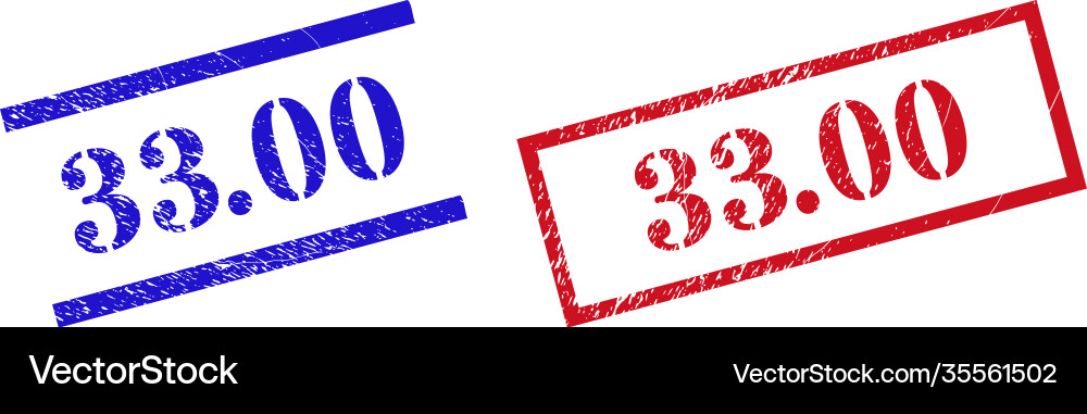 3300 textured scratched seal stamps Royalty Free Vector