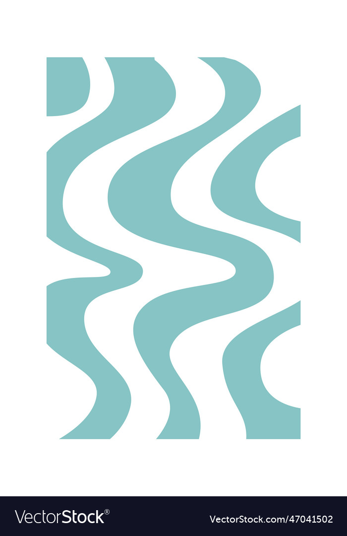 Abstract curved rectangle pattern Royalty Free Vector Image