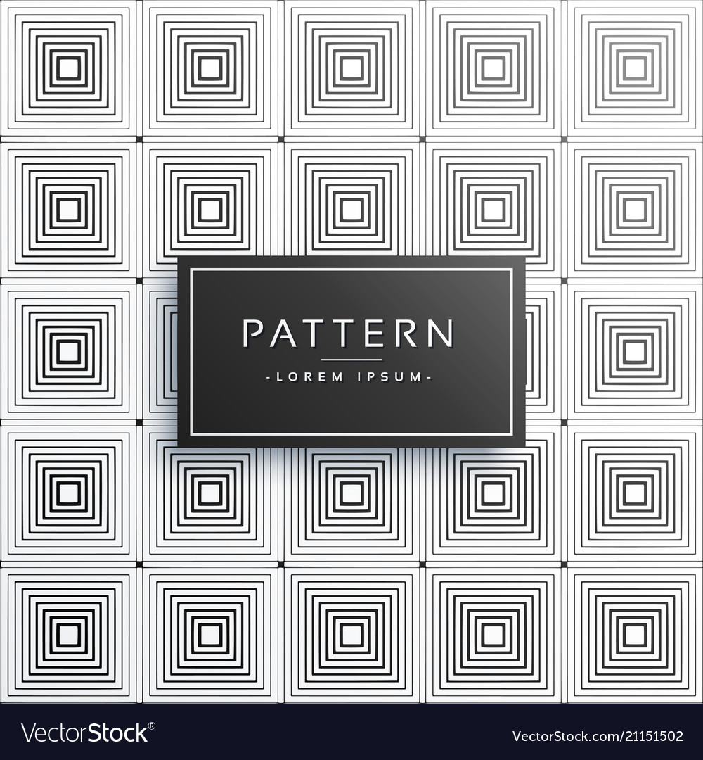 Creative line square pattern background Royalty Free Vector