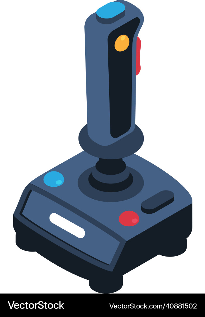 Joystick gaming controller composition Royalty Free Vector