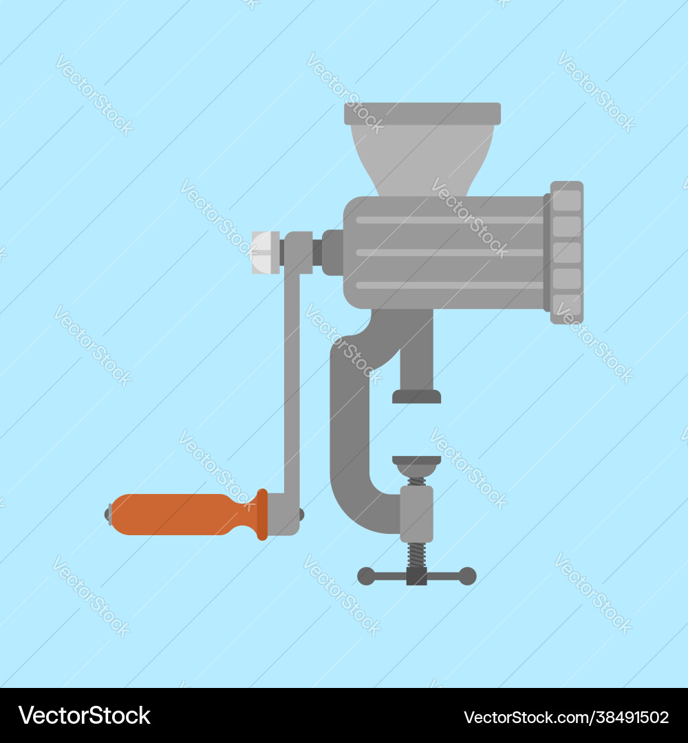 Meat grinder isolated hasher cartoon mincer Vector Image
