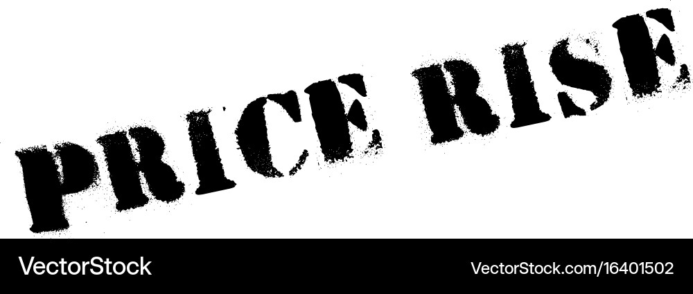 Price rise rubber stamp Royalty Free Vector Image