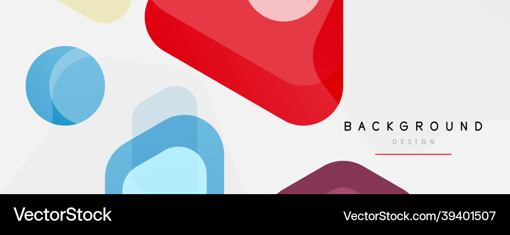 Abstract round geometric shapes and circles Vector Image