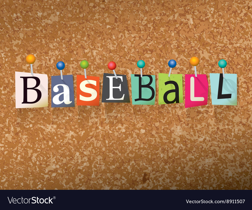 Baseball concept Royalty Free Vector Image - VectorStock
