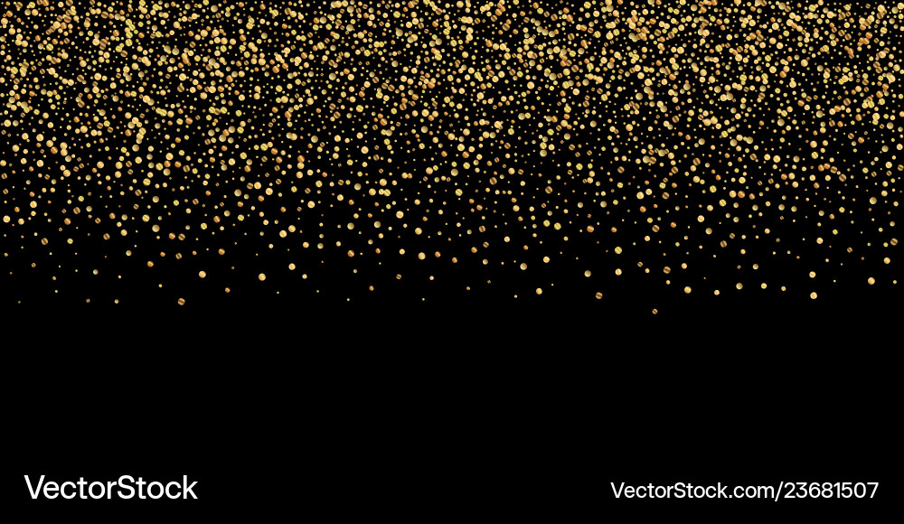 Gold confetti luxury sparkling confetti scattered Vector Image