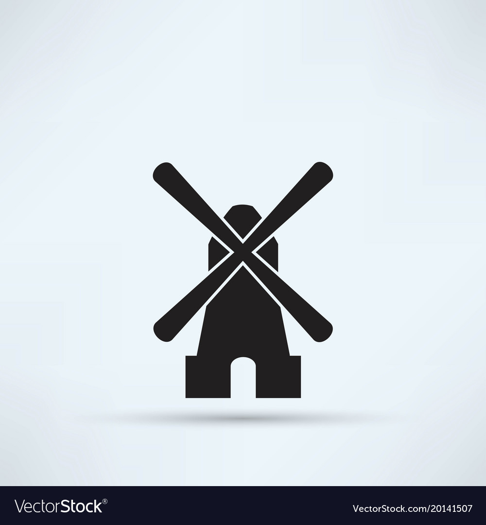 Mill icon Royalty Free Vector Image - VectorStock