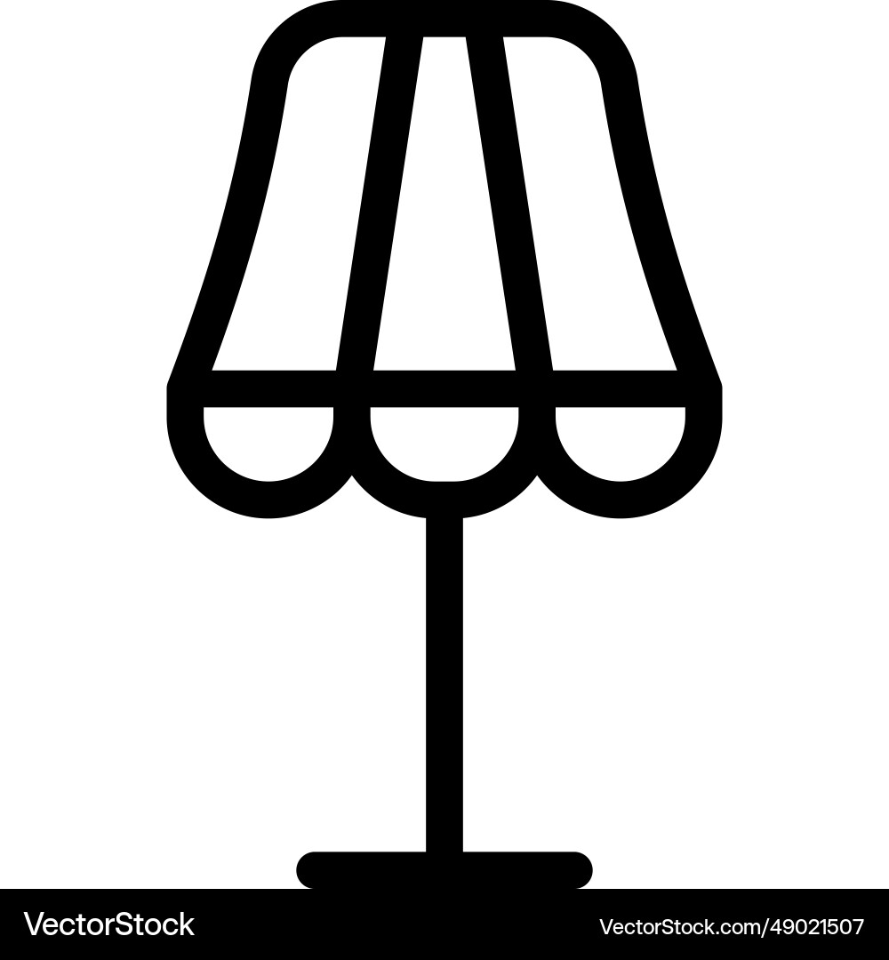 Old-fashioned lamp with a vintage timeless design Vector Image