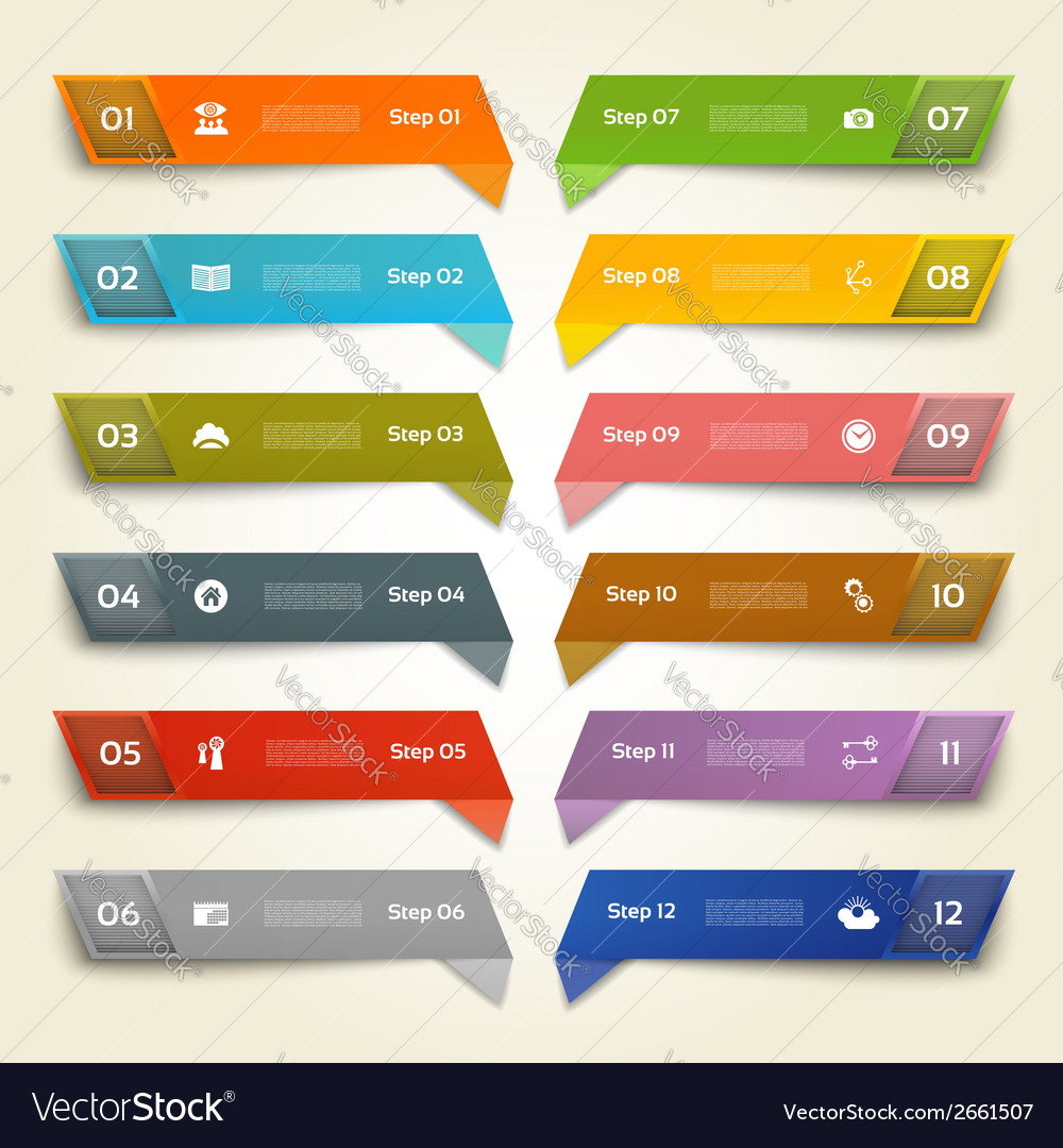 Progress background product choice or version Vector Image