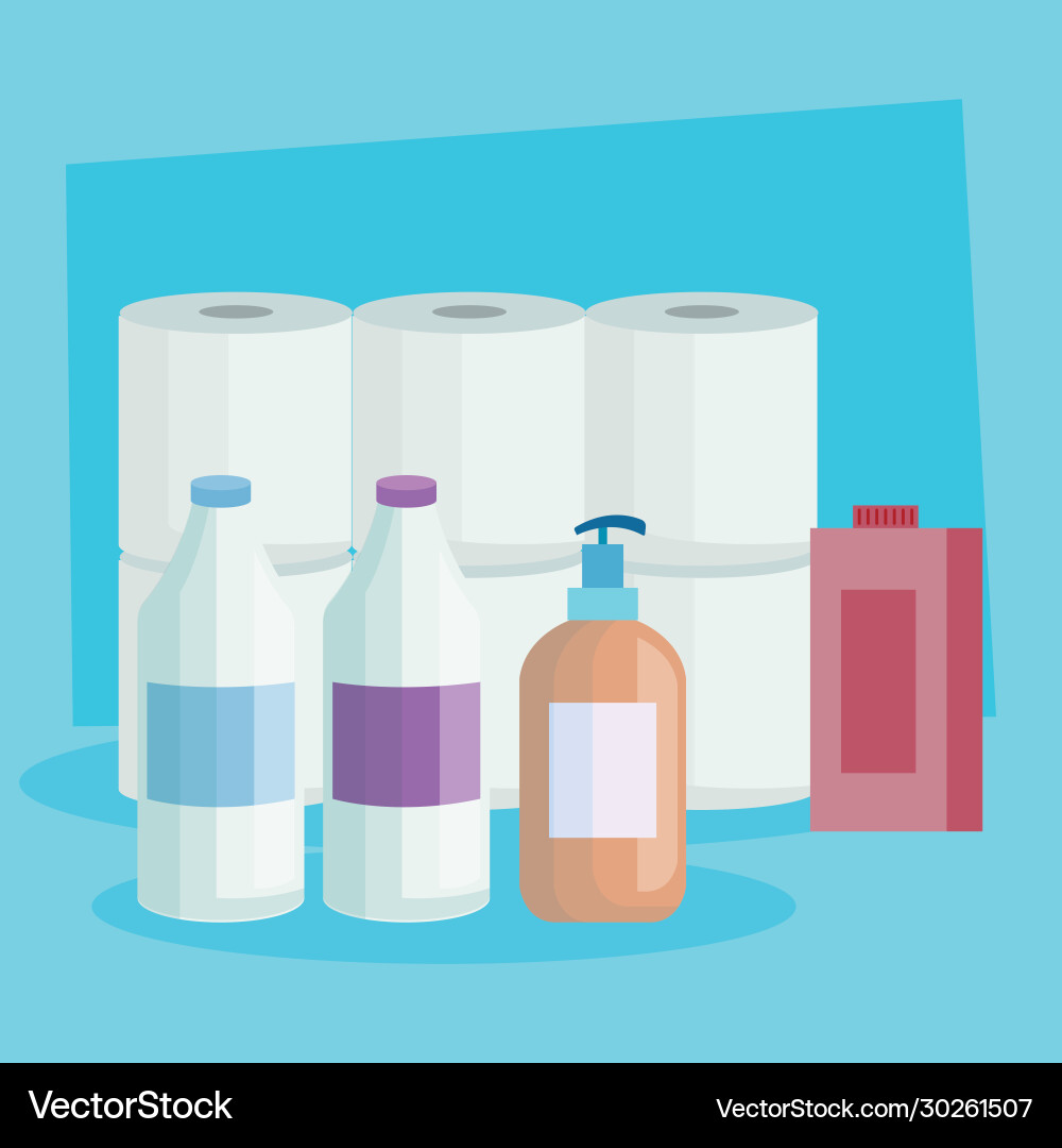 Set cleaning products icons Royalty Free Vector Image