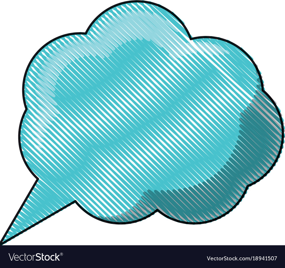 Thinking cloud icon image Royalty Free Vector Image