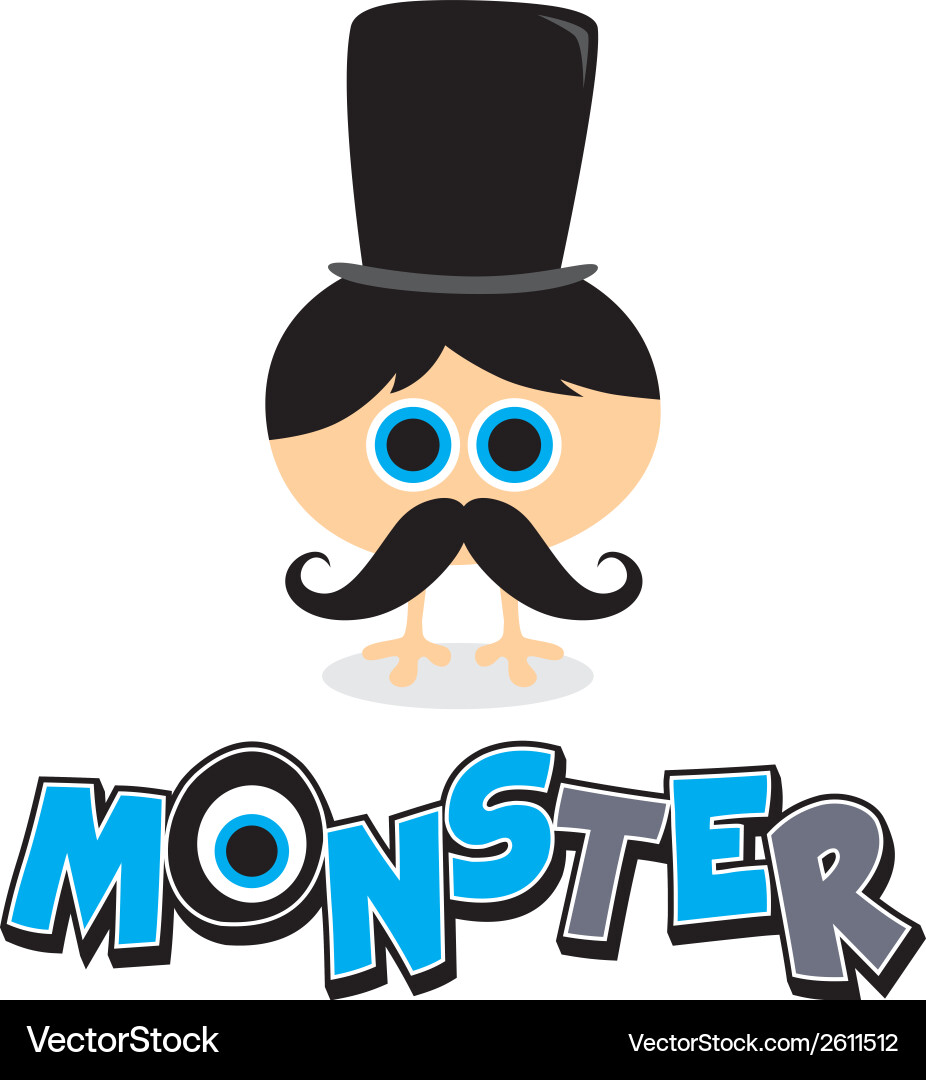 Cartoon monster design Royalty Free Vector Image