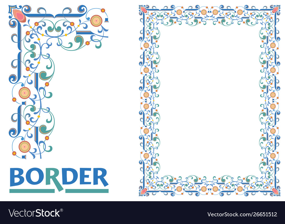 Decorative framework borders Royalty Free Vector Image