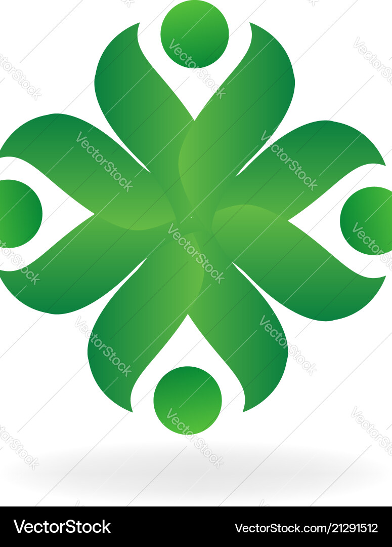 Green business people icon Royalty Free Vector Image