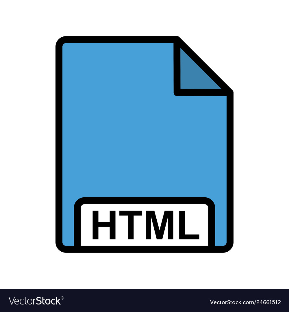 Html icon Royalty Free Vector Image - VectorStock
