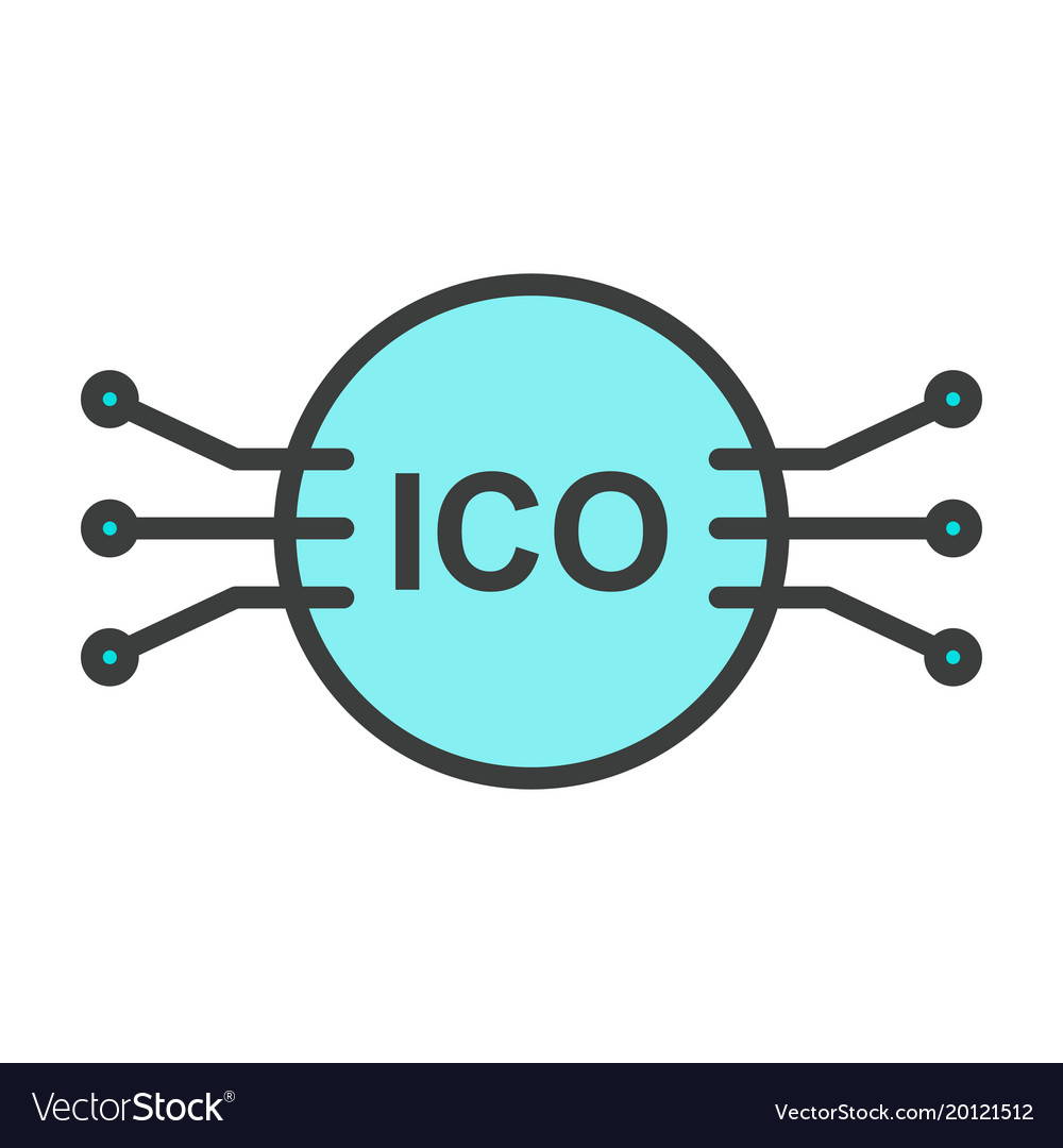 Ico line icon simple minimal 96x96 pictograph Vector Image