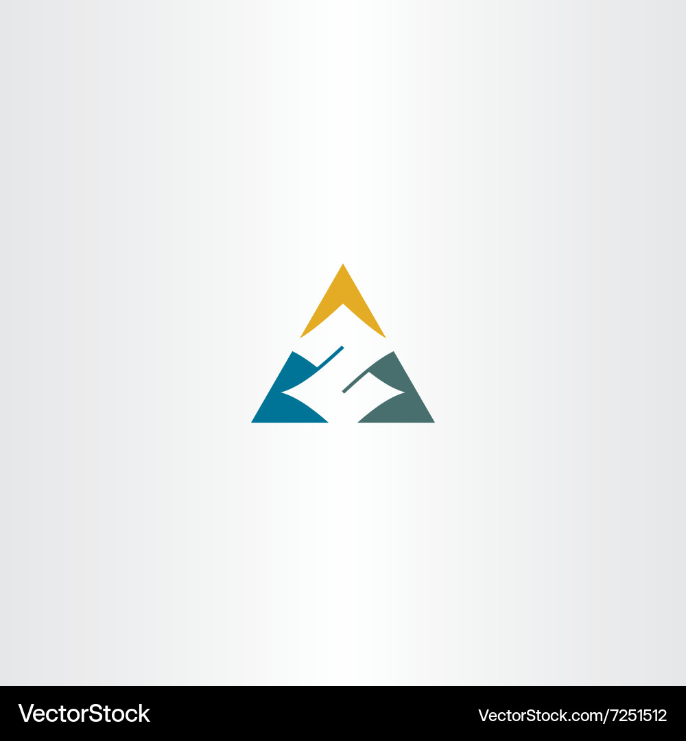 Letter z in triangle logo icon Royalty Free Vector Image