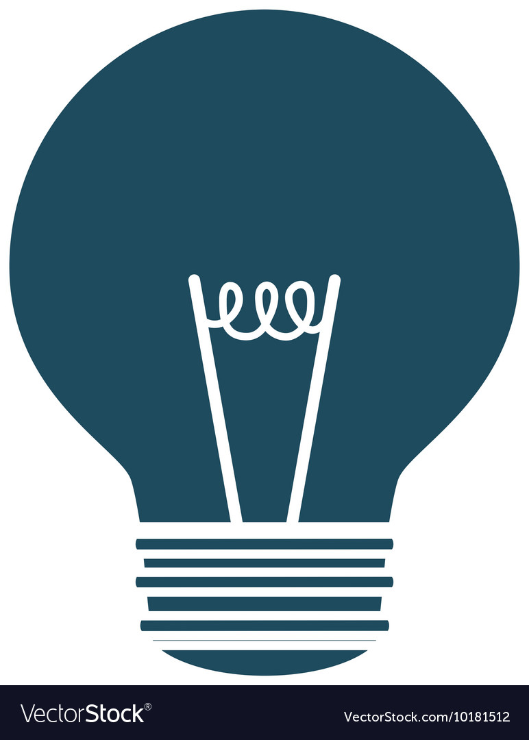 Light bulb power energy icon graphic Royalty Free Vector