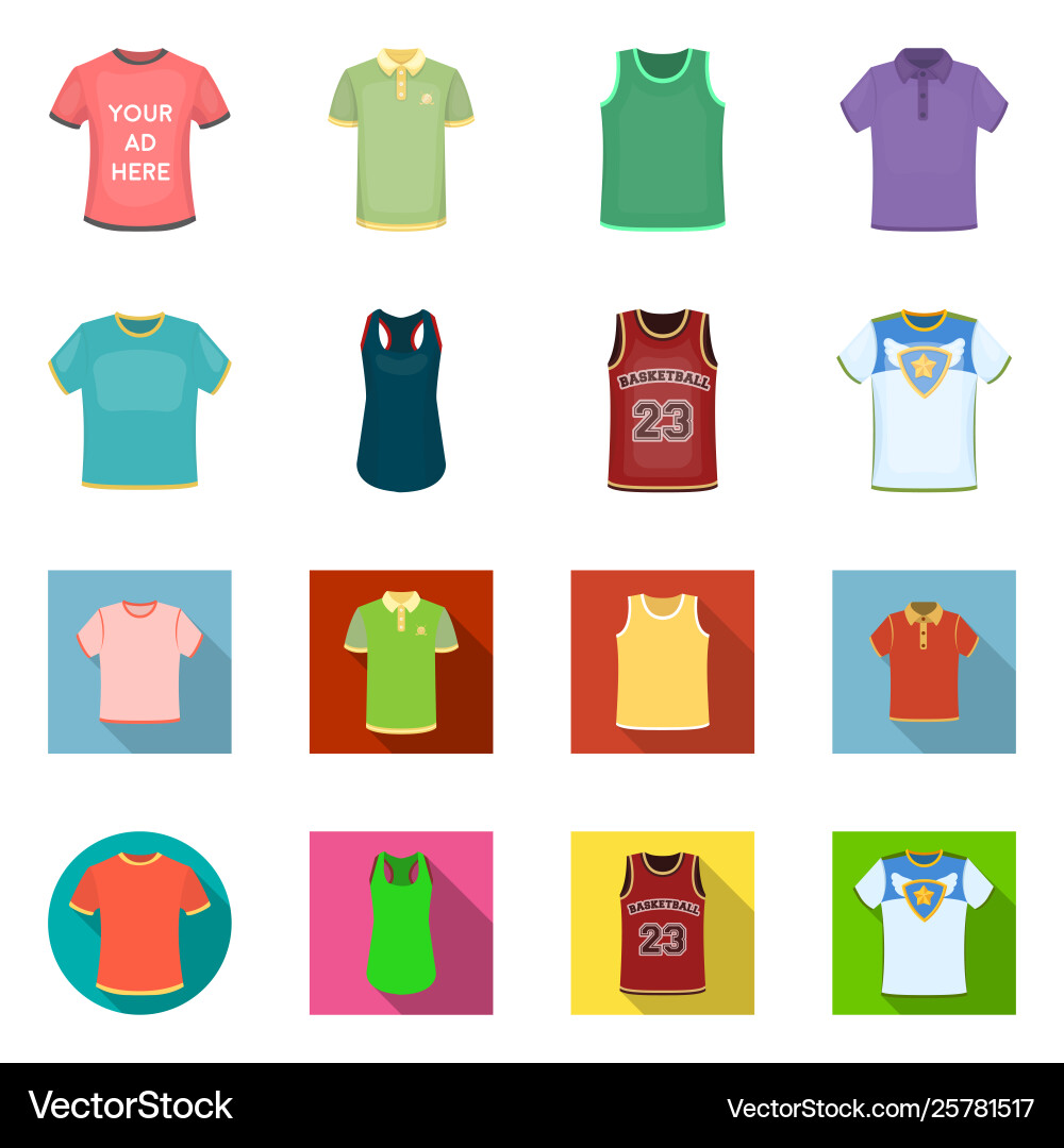 Clothes and wear icon set Royalty Free Vector Image