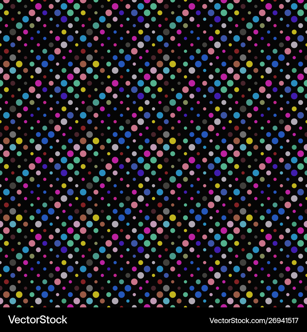 Geometrical seamless abstract colorful dot Vector Image