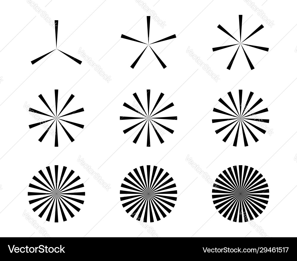 Graphic element dividing whole object Royalty Free Vector