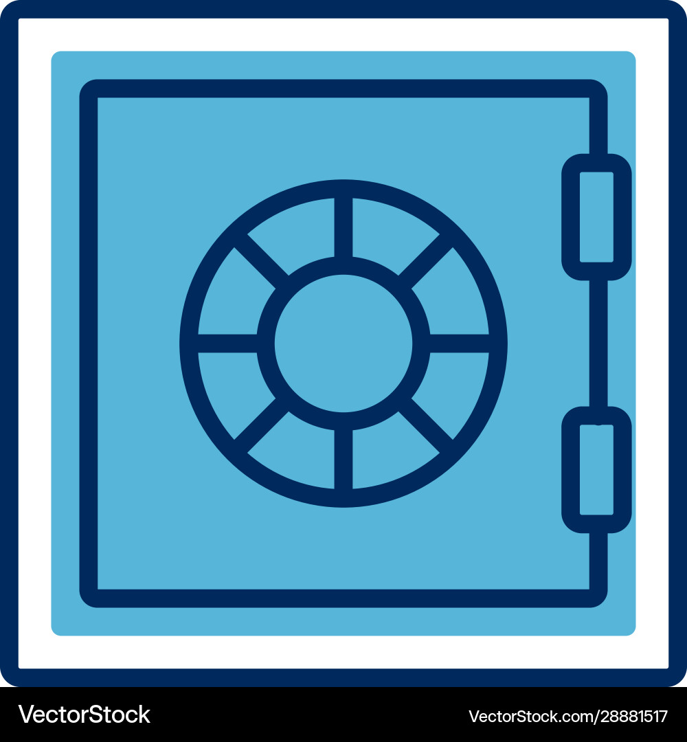 Safe box money banking icon Royalty Free Vector Image