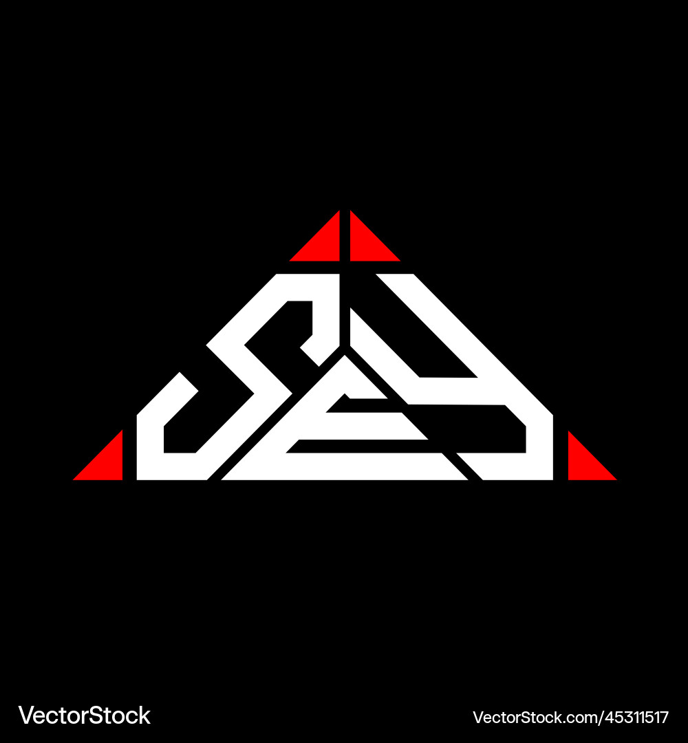 Sey letter logo creative design with graphic Vector Image