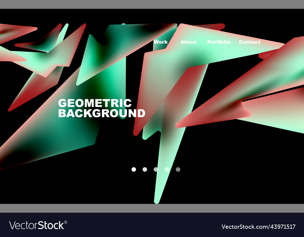 Shards shape composition abstract background web Vector Image