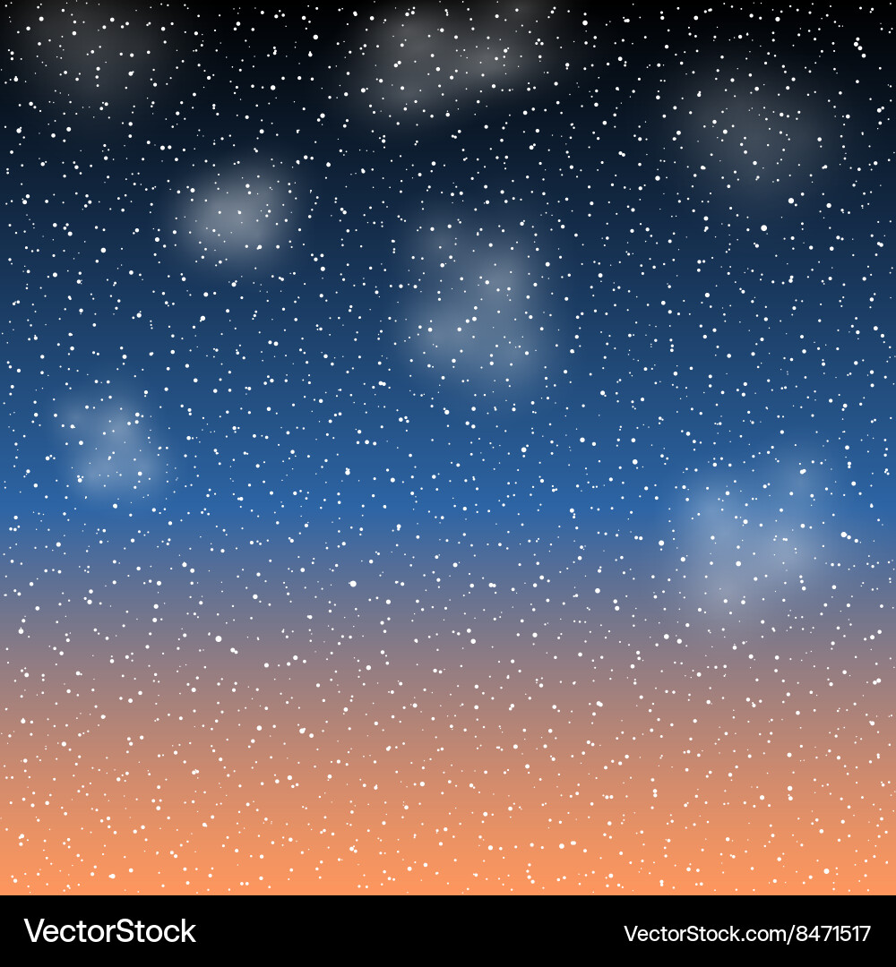 Stars in the night sky Royalty Free Vector Image