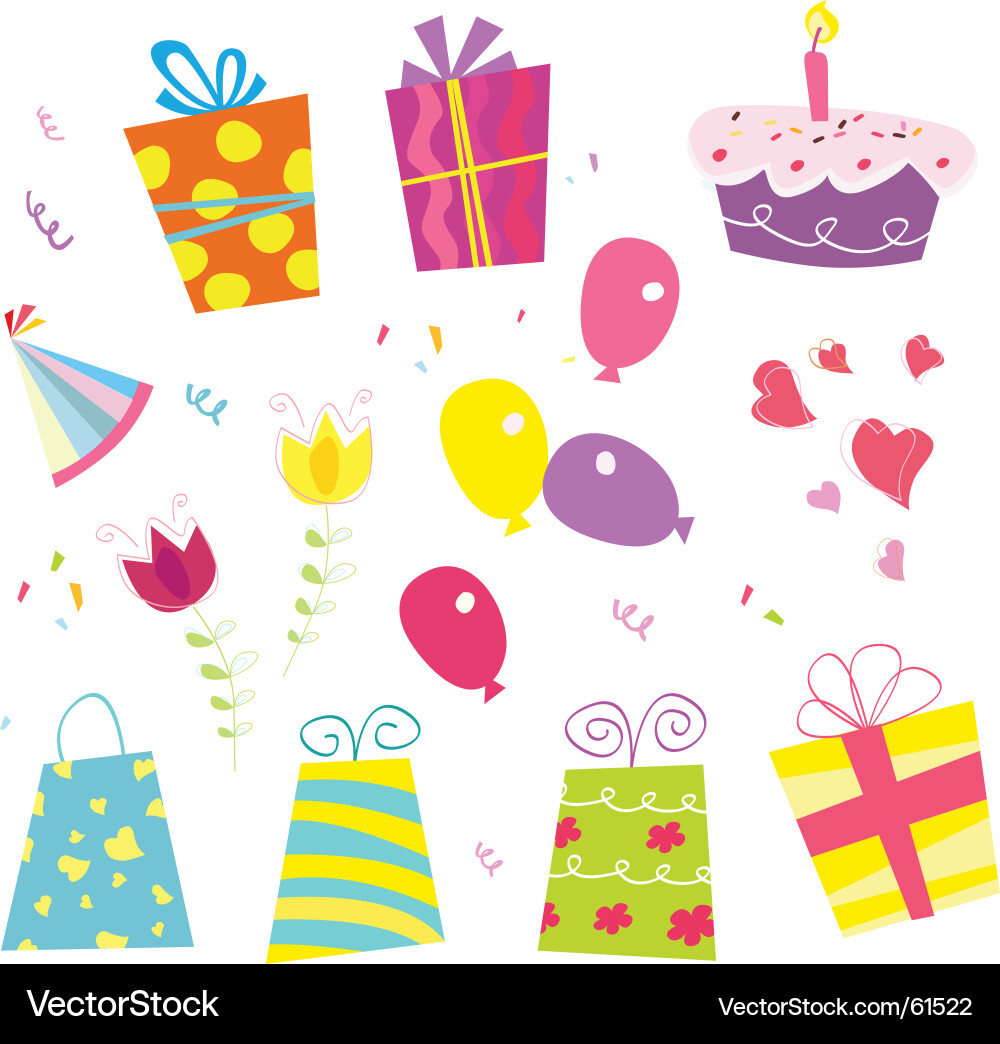 Birthday party Royalty Free Vector Image - VectorStock