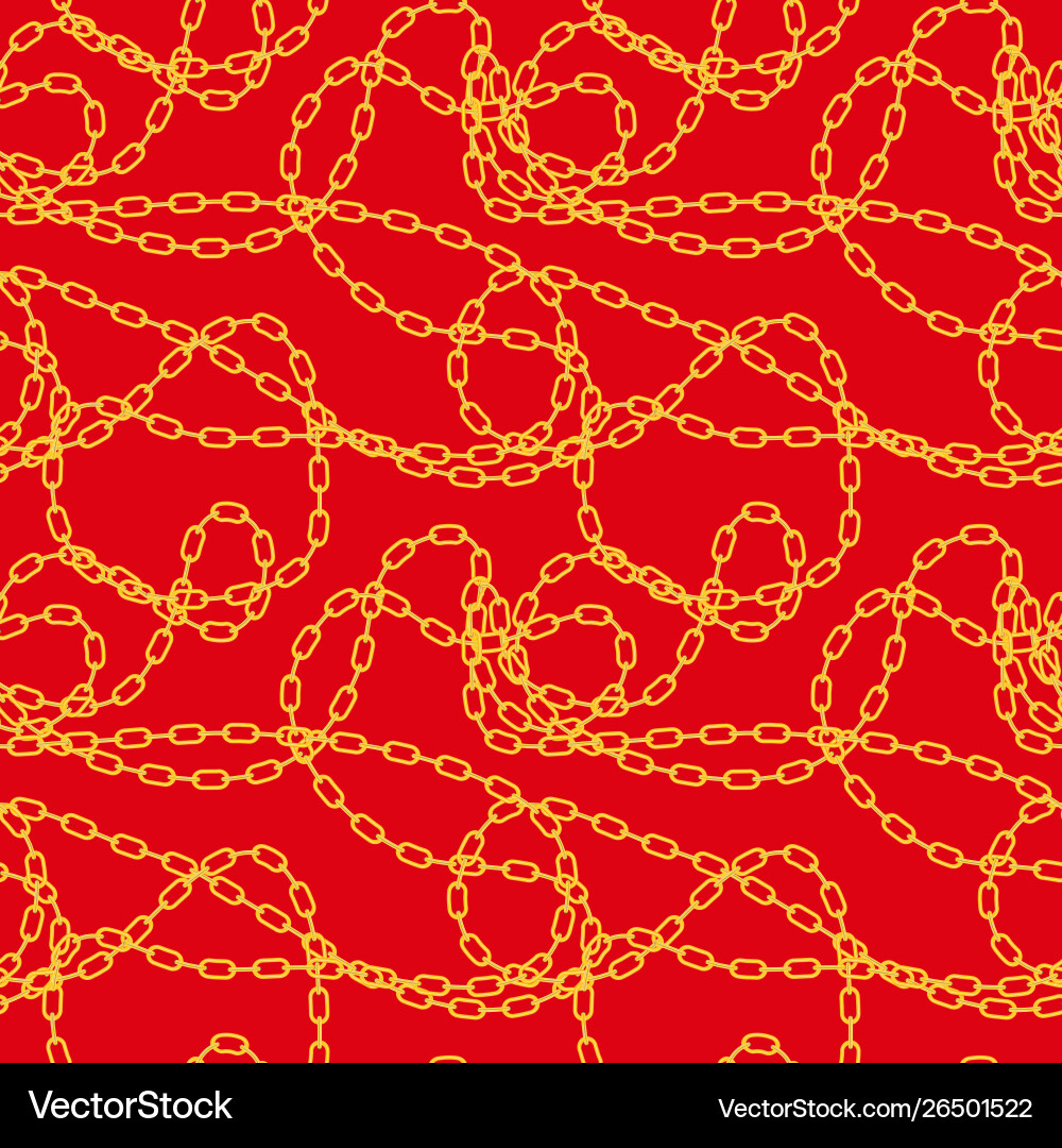 Chain jewelry seamless pattern background Vector Image