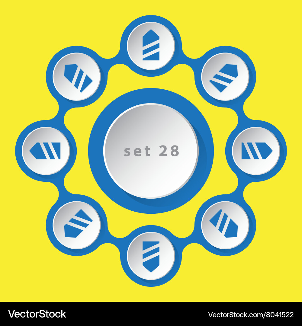 Icons - arrows in eight directions Royalty Free Vector Image