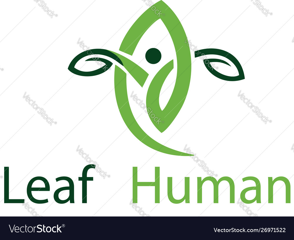 Leaf human Royalty Free Vector Image - VectorStock