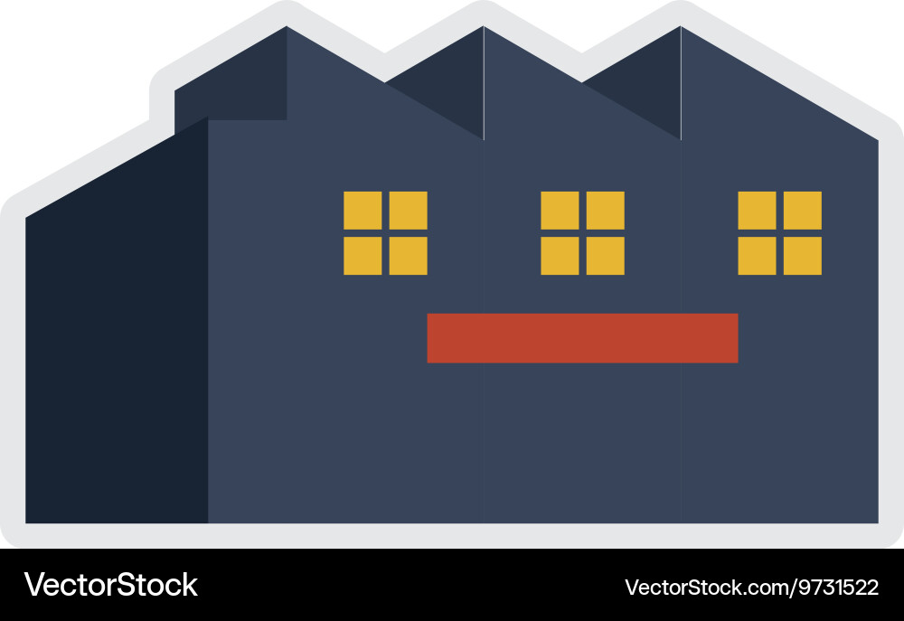 Plant building icon industry design Royalty Free Vector