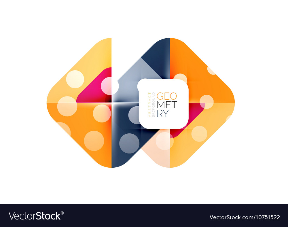 Square and triangle pattern background Royalty Free Vector