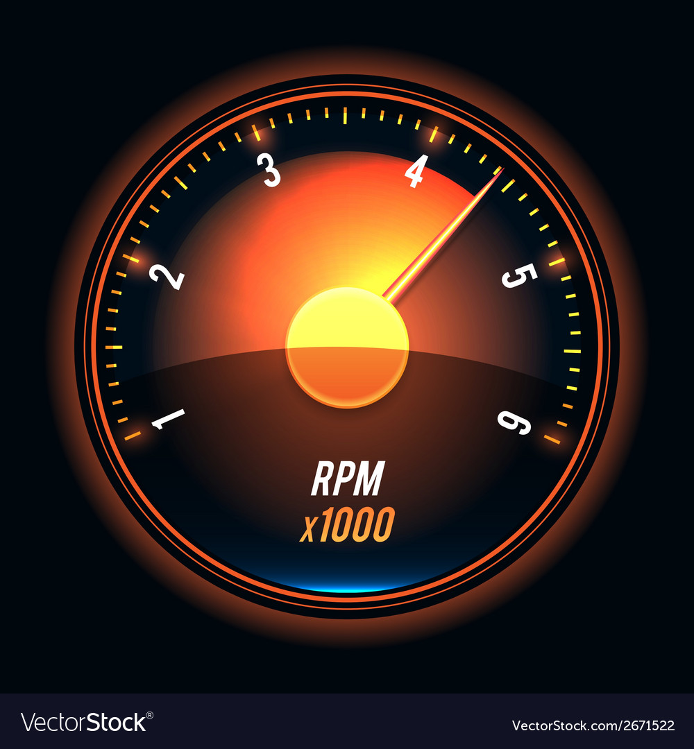 Tachometer Royalty Free Vector Image - VectorStock
