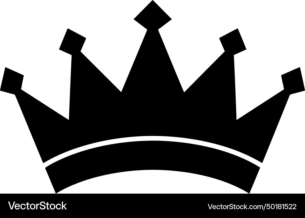 Victorious diadem crown icon Royalty Free Vector Image