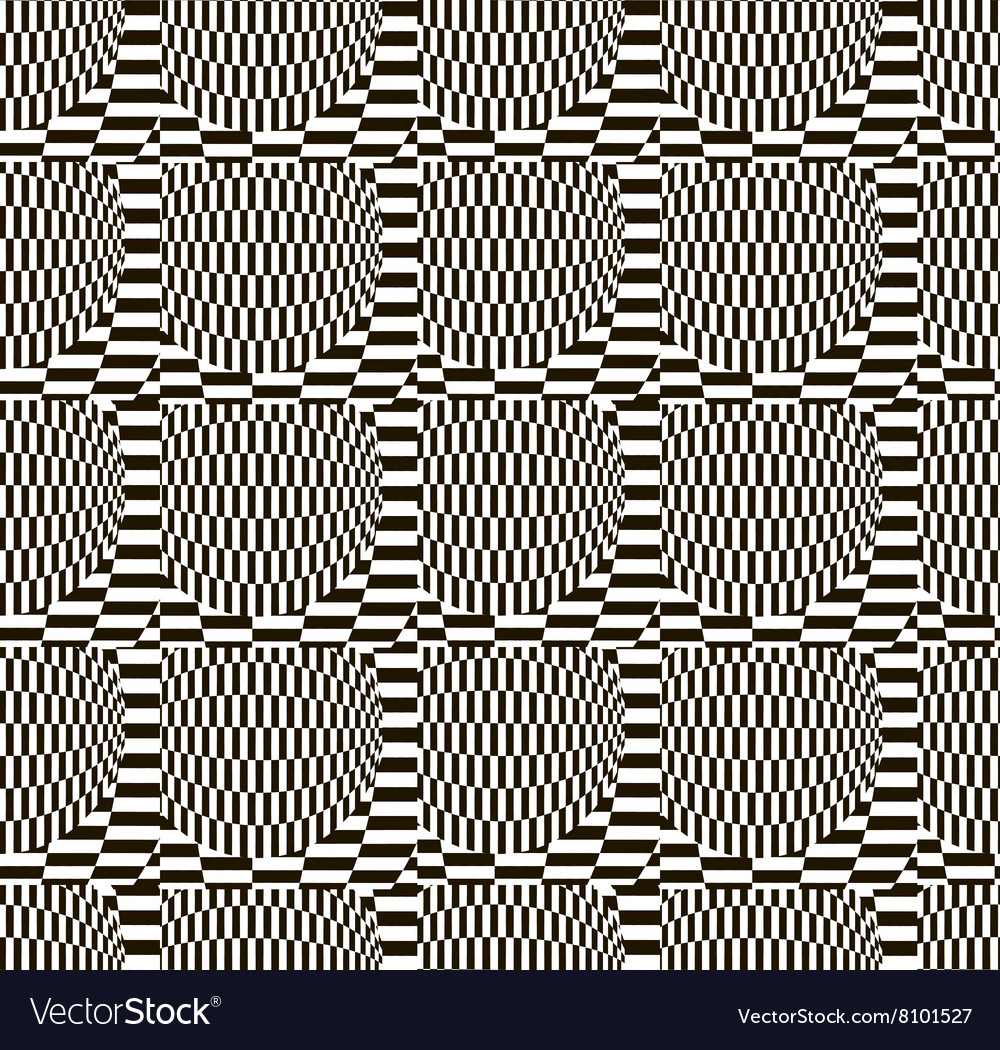 Abstract black and white checkered pattern Vector Image
